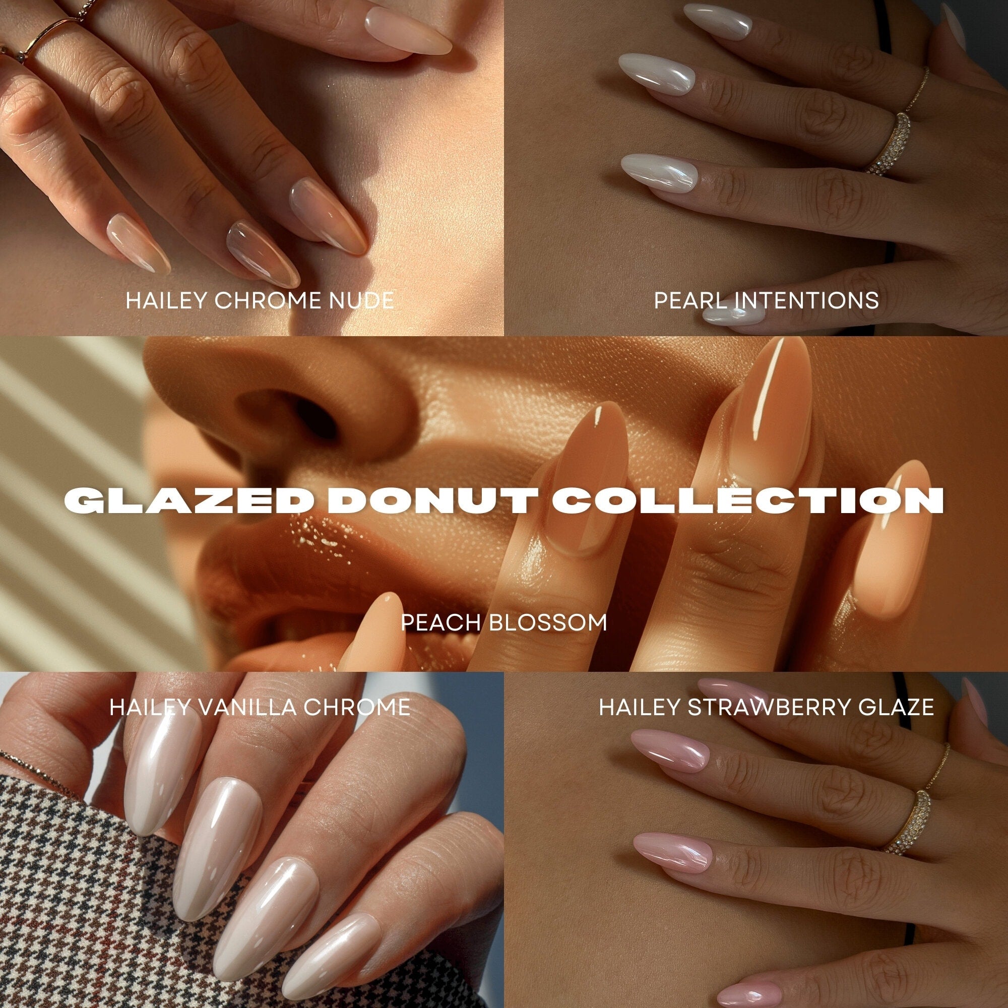 Glazed Chrome Nude Gel Press-Ons: Back In Stock! – Frst Class Beauty